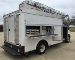 van-ladder-storage-space - Van Ladder Bucket Trucks